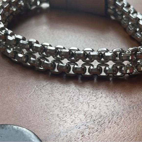Accessories | Mens Double Chain Rounded Box Link With Watch Style ...